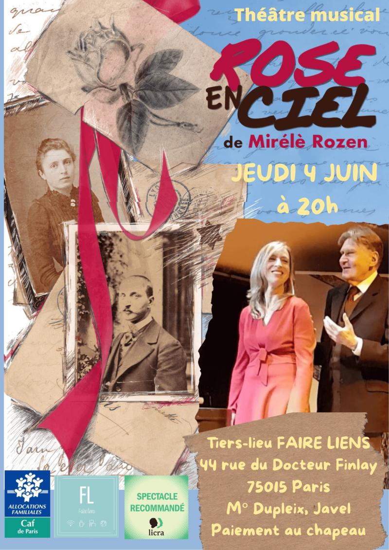 #Théâtre : Rose en ciel, conte poétique et musical - Mirélè Rozen ...